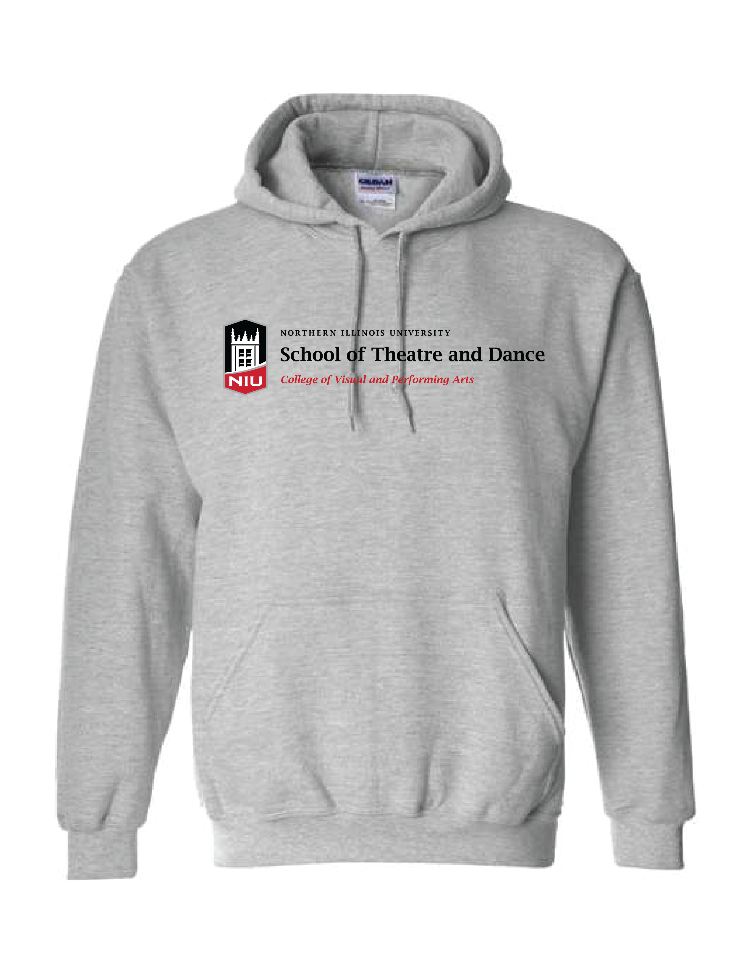 NIU THEATRE & DANCE Logo Hooded Pullover – SNFLR SWAG